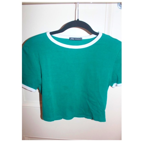 Zara | Tops | Zara Ringer Crop Top | Poshmark